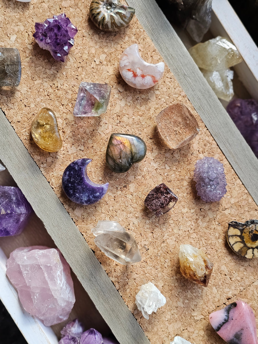Raw + Polished Real Crystal Pins – Mineral Mystic