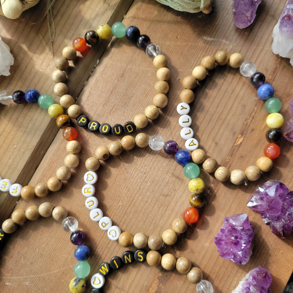 LGBTQ+ Pride Equality Mala Bracelets – Mineral Mystic