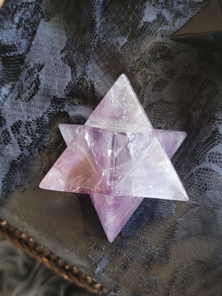 Asteroid Stellated Merkabah Crystal Stars – Mineral Mystic